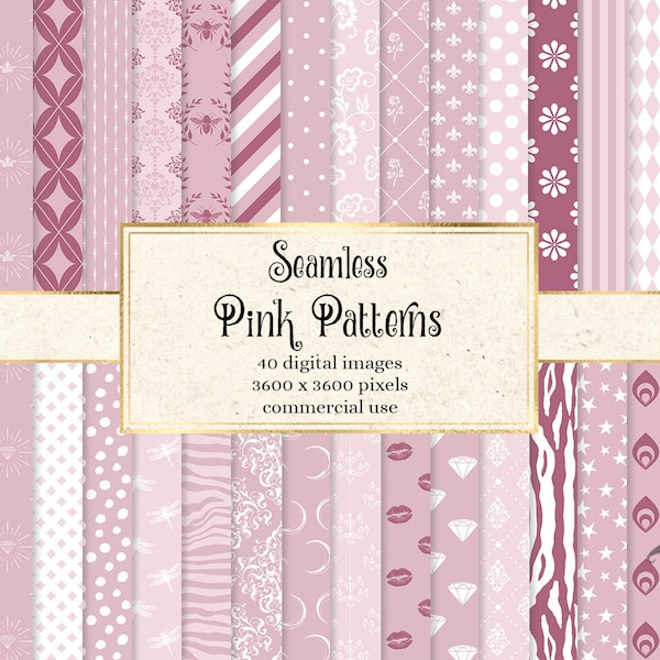 Pink Patterns - Etsy