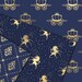 Navy and Gold Princess Digital Paper, Seamless Patterns (digital ...