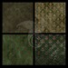 Olive and Rust Damask Digital Paper - Vintage Antique Distressed ...