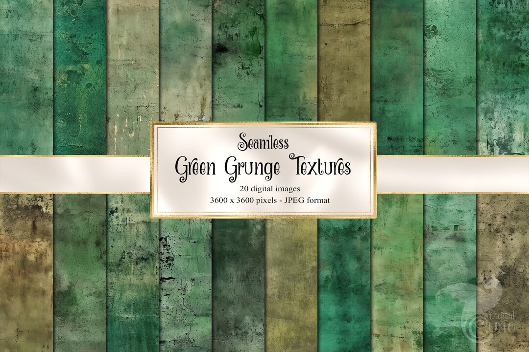 Green Grunge Textures, Seamless Green Textured Digital Paper, Rustic ...