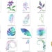 Iridescent Tropical Leaves Clipart, Rainbow Foil Tropical Leaf PNG Clip ...