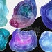 Watercolor Galaxy Agate Clipart Cosmic Universe Agate Geode - Etsy