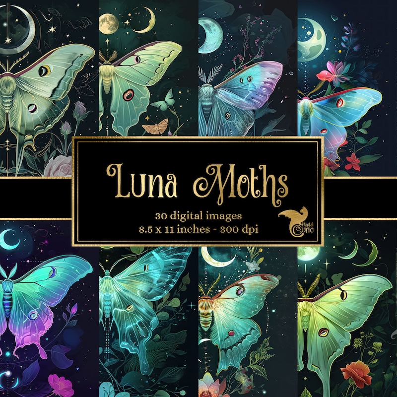 Luna Art Flower Digitals - Etsy