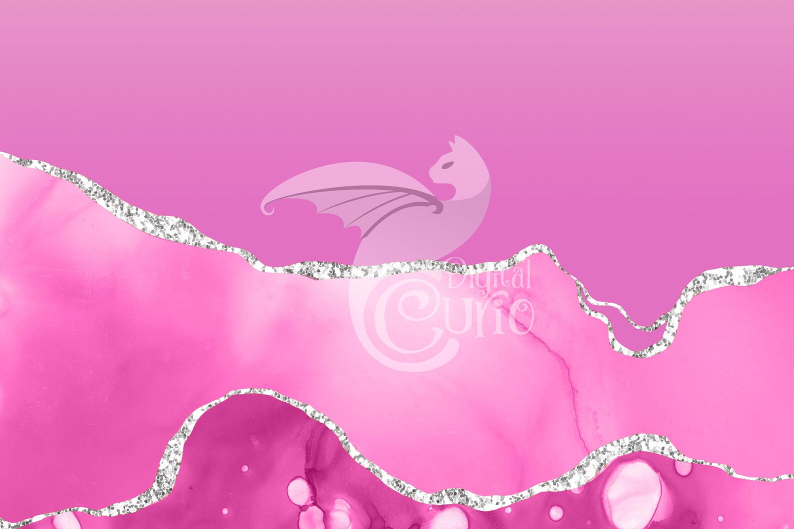 Pink and Silver Glam Edge Backgrounds Digital Paper With - Etsy