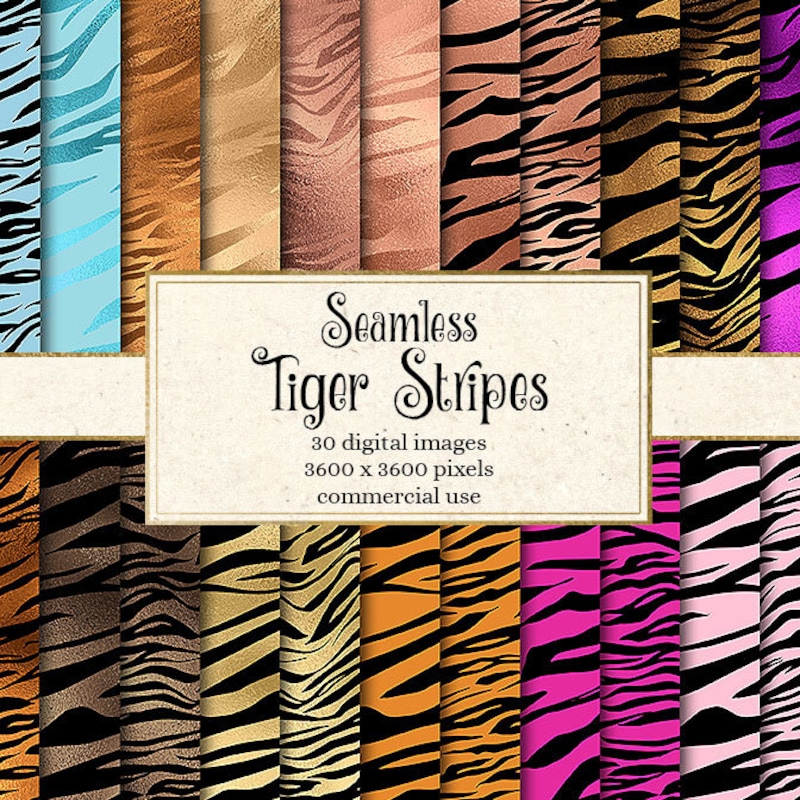 Tiger Stripe Wallpaper - Etsy UK