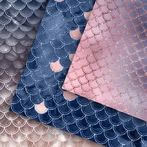 Blush and Navy Mermaid Scales Digital Paper, Mermaid Tail Textures ...