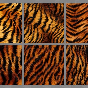 Luxury Fur Digital Paper, Seamless Faux Fur Monster Pelt Textures ...