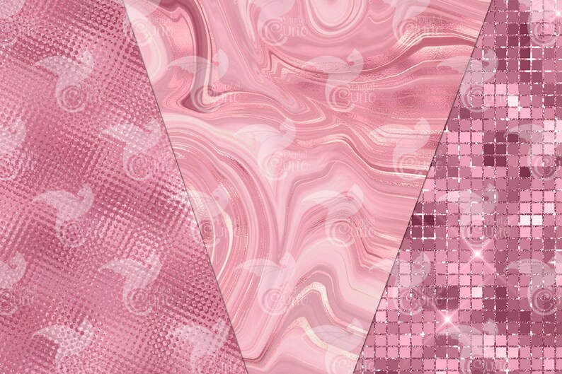 Ultimate Metallic Pink Textures Seamless Digital Paper - Etsy