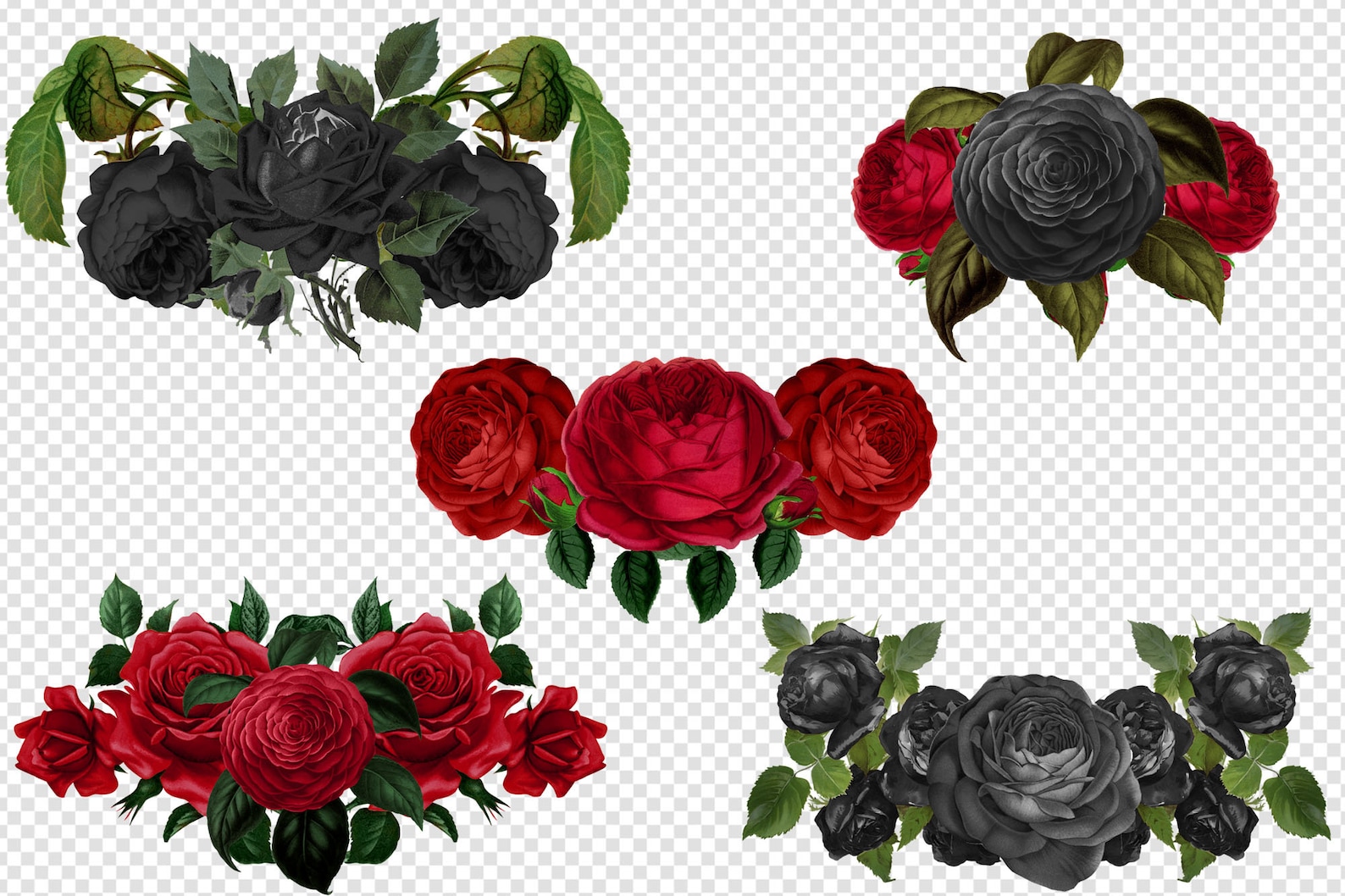 Gothic Ornate Borders Clip Art Decorative Goth Borders With - Etsy