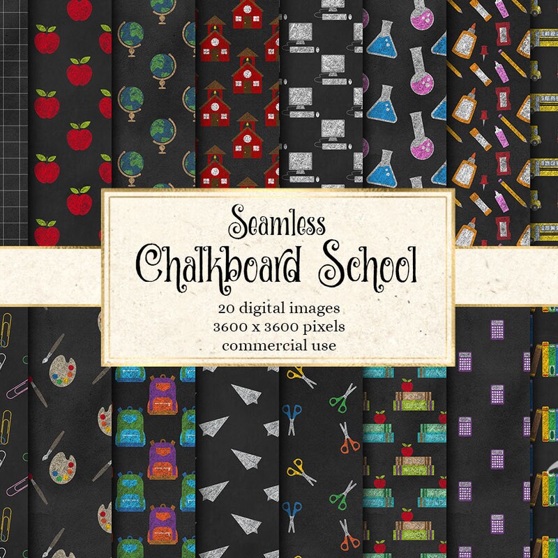 Chalkboard Pattern - Etsy