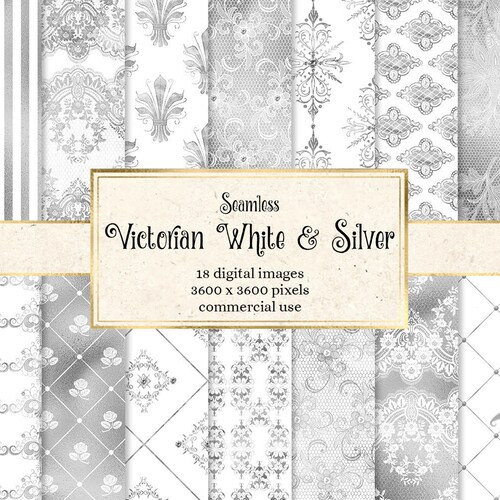 Gold and White Digital Paper Seamless Gold Foil Backgrounds - Etsy