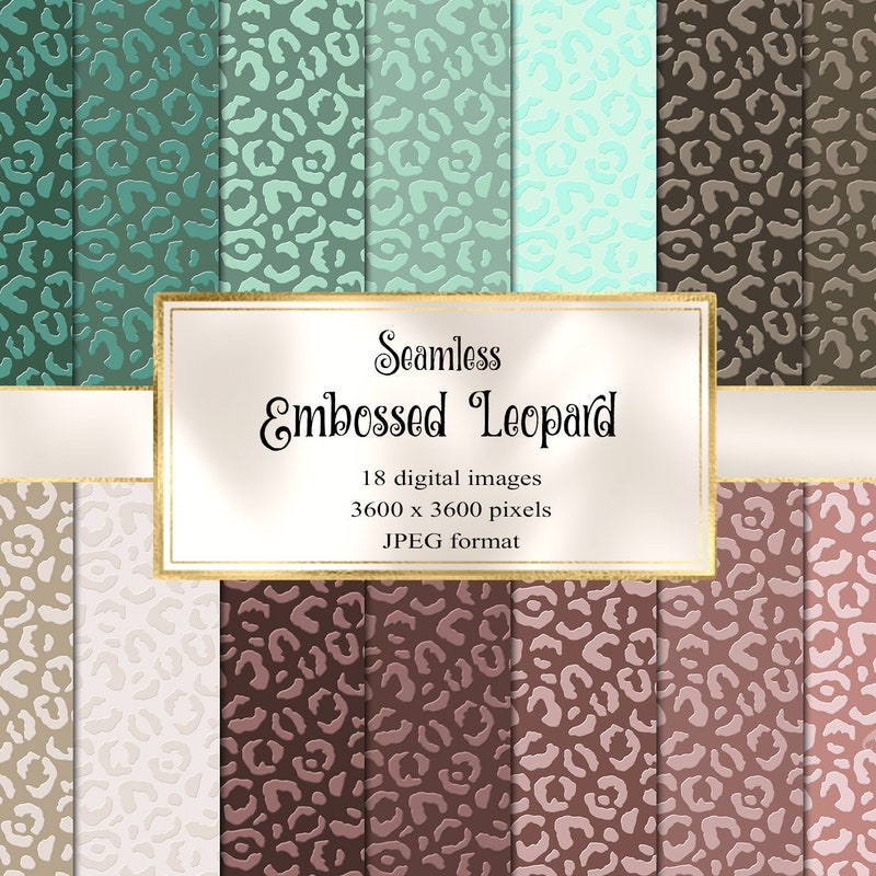 Embossed Cheetah Print - Etsy