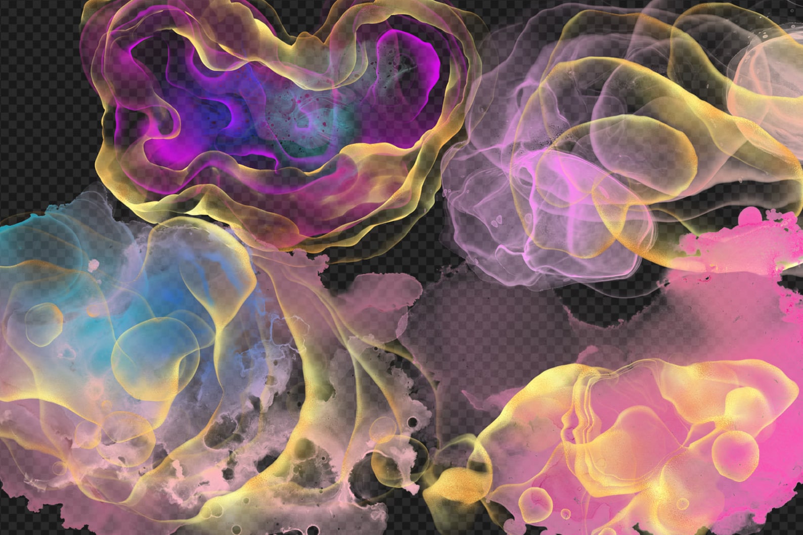 Pink Ink Graphic Elements Ink Overlays Paint Splatter - Etsy Australia