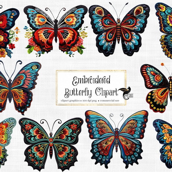 Butterfly Clipart - Etsy