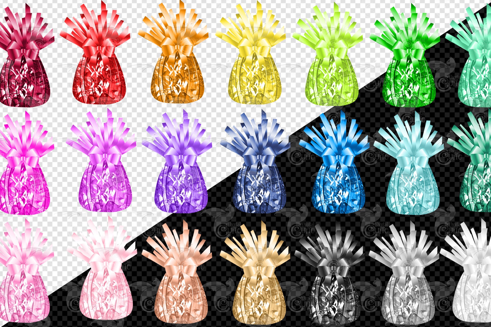 Balloon Weights Clipart - Digital Clip Art Graphics for Party ...
