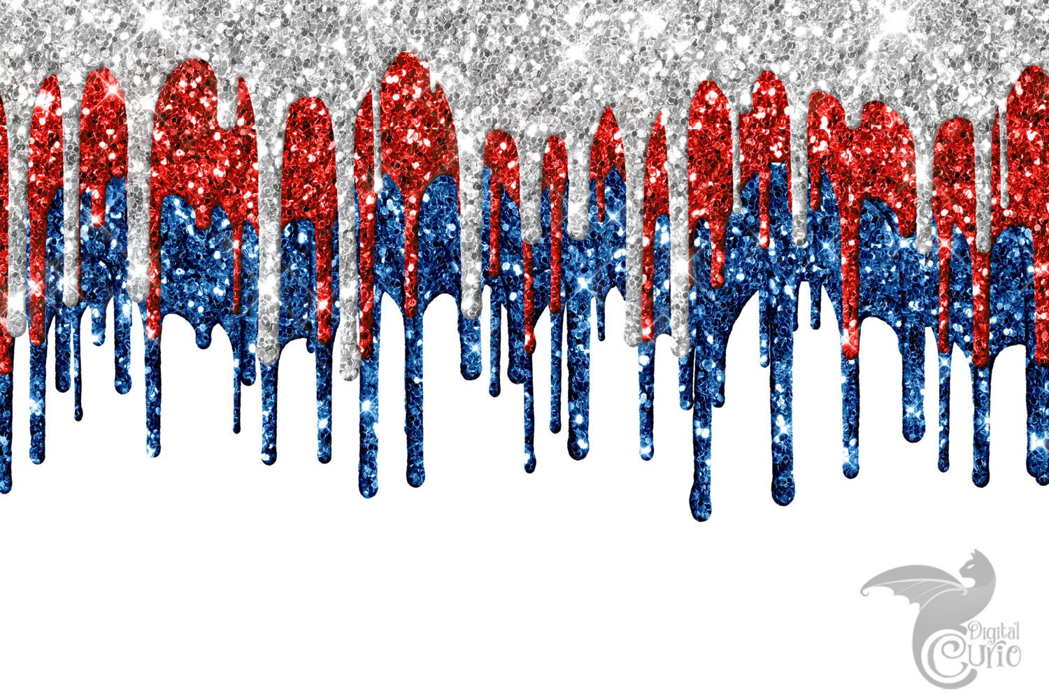 Red White and Blue Dripping Glitter Backgrounds and Overlays - Etsy