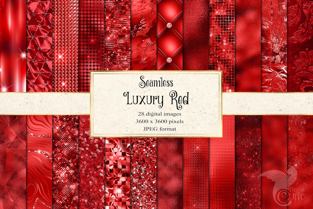 Luxury Red Digital Paper Textures, Glitter, Foil (digital Download) - Etsy