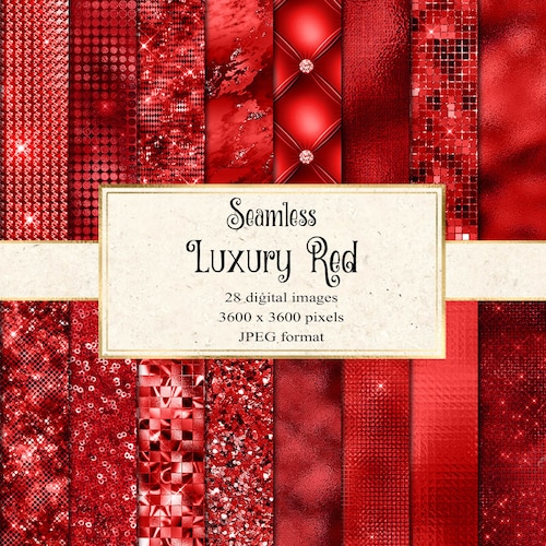 Red Foil Digital Paper Red Foil Textures Glitter and Foil - Etsy