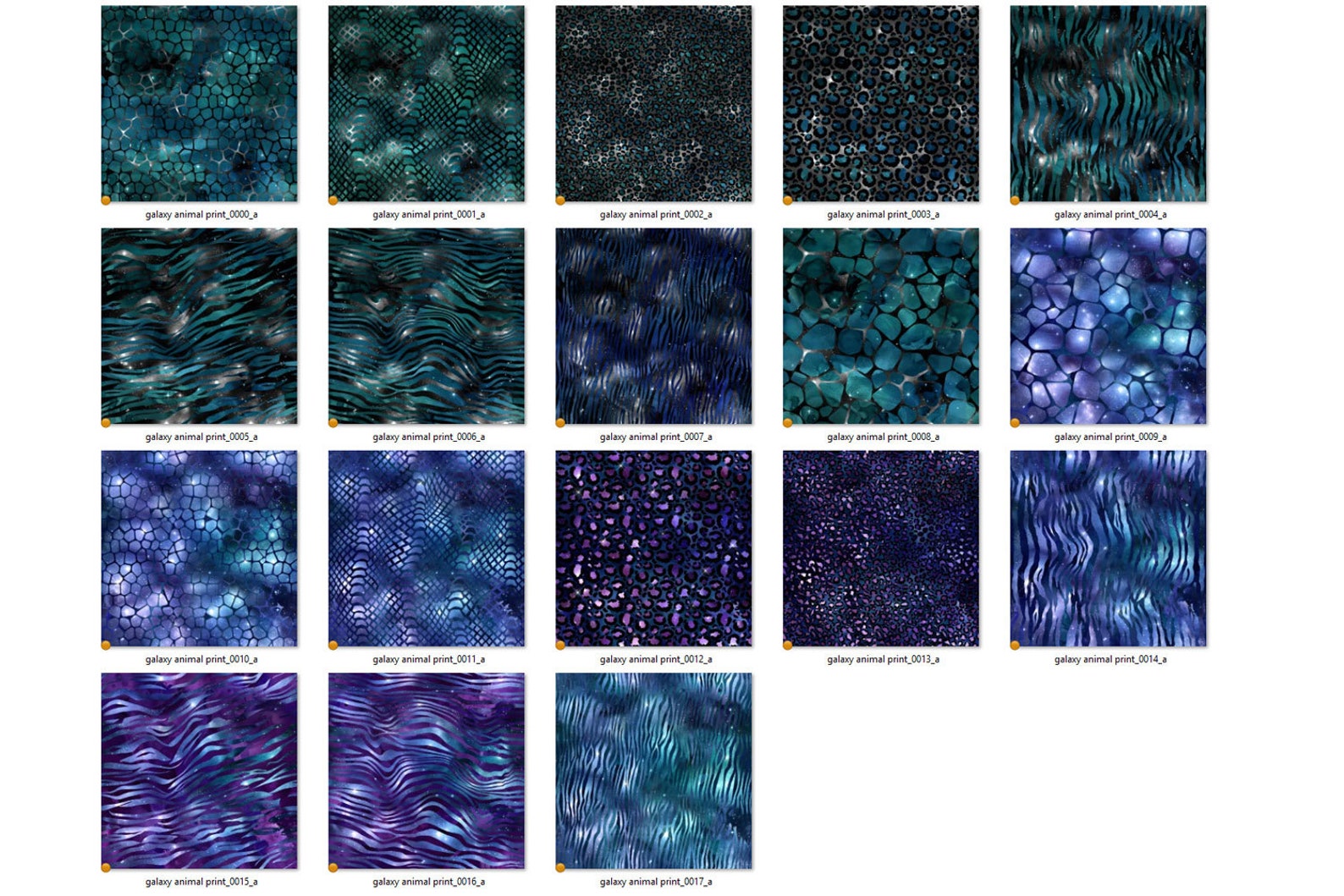 Galaxy Animal Print Digital Paper Seamless Watercolor Galaxy - Etsy