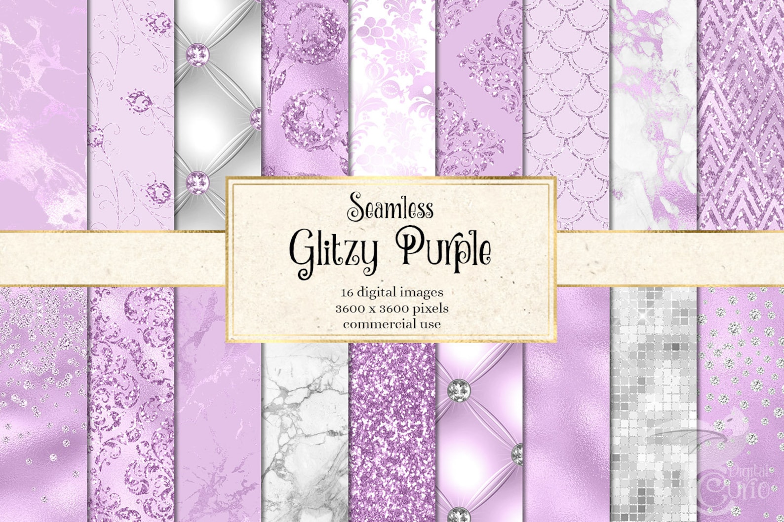 Glitzy Purple Digital Paper Seamless Patterns and Textures - Etsy