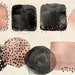 Rose Gold Cheetah Brush Strokes Clipart, With Rose Gold Glitter and ...