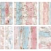 Shabby Wood Textures Digital Paper, Floral Rustic Planks (seamless ...