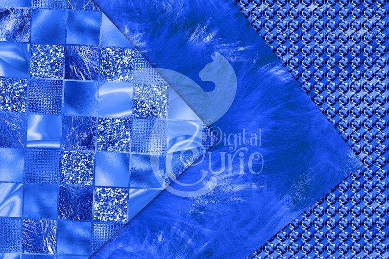 Royal Blue Digital Paper, Glitter Textures, Glam Scrapbook (digital ...