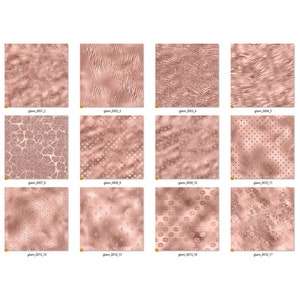 Rose Gold Glam Digital Paper, Rose Gold Glitter Metallic Foil Scrapbook ...