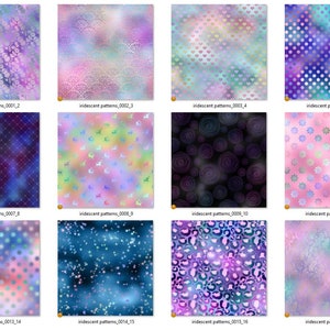 Iridescent Patterns, Seamless Digital Paper, Iridescent Foils, Unicorn ...