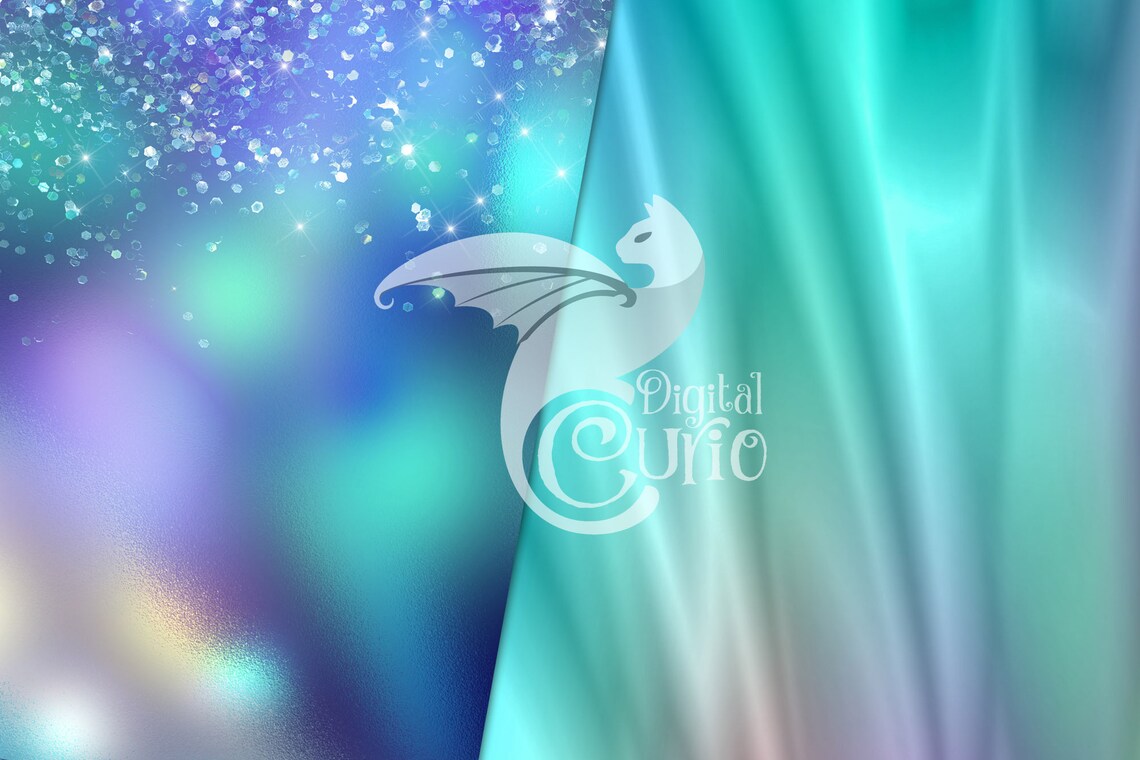 Unicorn Dreams Digital Paper Glitter and Shimmer Backgrounds - Etsy