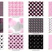 Cute Pink and Black Halloween Digital Paper, Seamless Witch and Bat ...