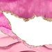 Pink Gold Agate Borders, Watercolor PNG Overlays (digital Download) - Etsy