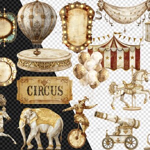 Vintage Circus Clipart - Antique Carnival Masquerade Png Clip Art ...