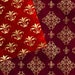 Red and Gold Damask Digital Paper, Seamless Damask Patterns Printable ...