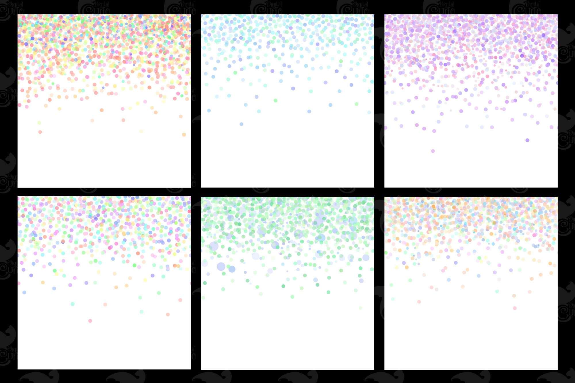 Pastel Confetti Digital Paper, Seamless Printable Textures (digital ...