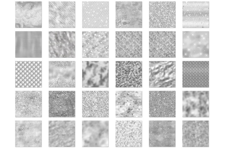 Luxury Silver Digital Paper Seamless Silver Textures Silver - Etsy