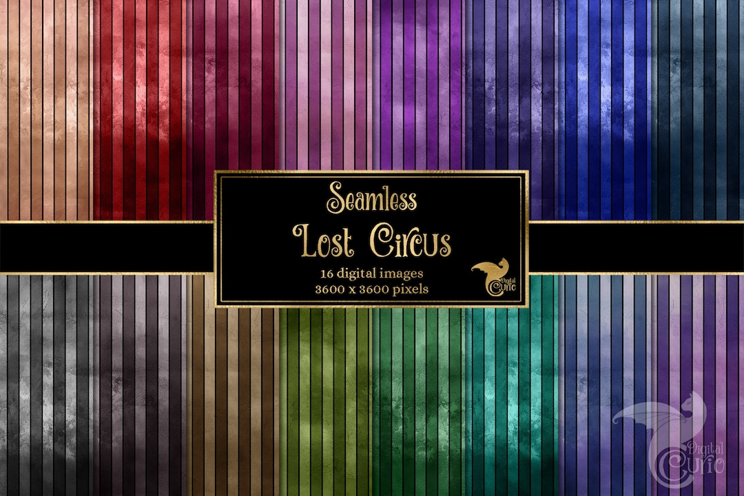Lost Circus Digital Paper, Vintage Grunge Textures (digital Download ...