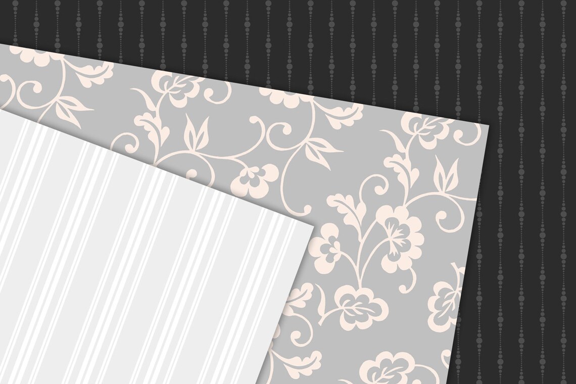 Classic Wedding Digital Paper Seamless Patterns in Blush Pink - Etsy