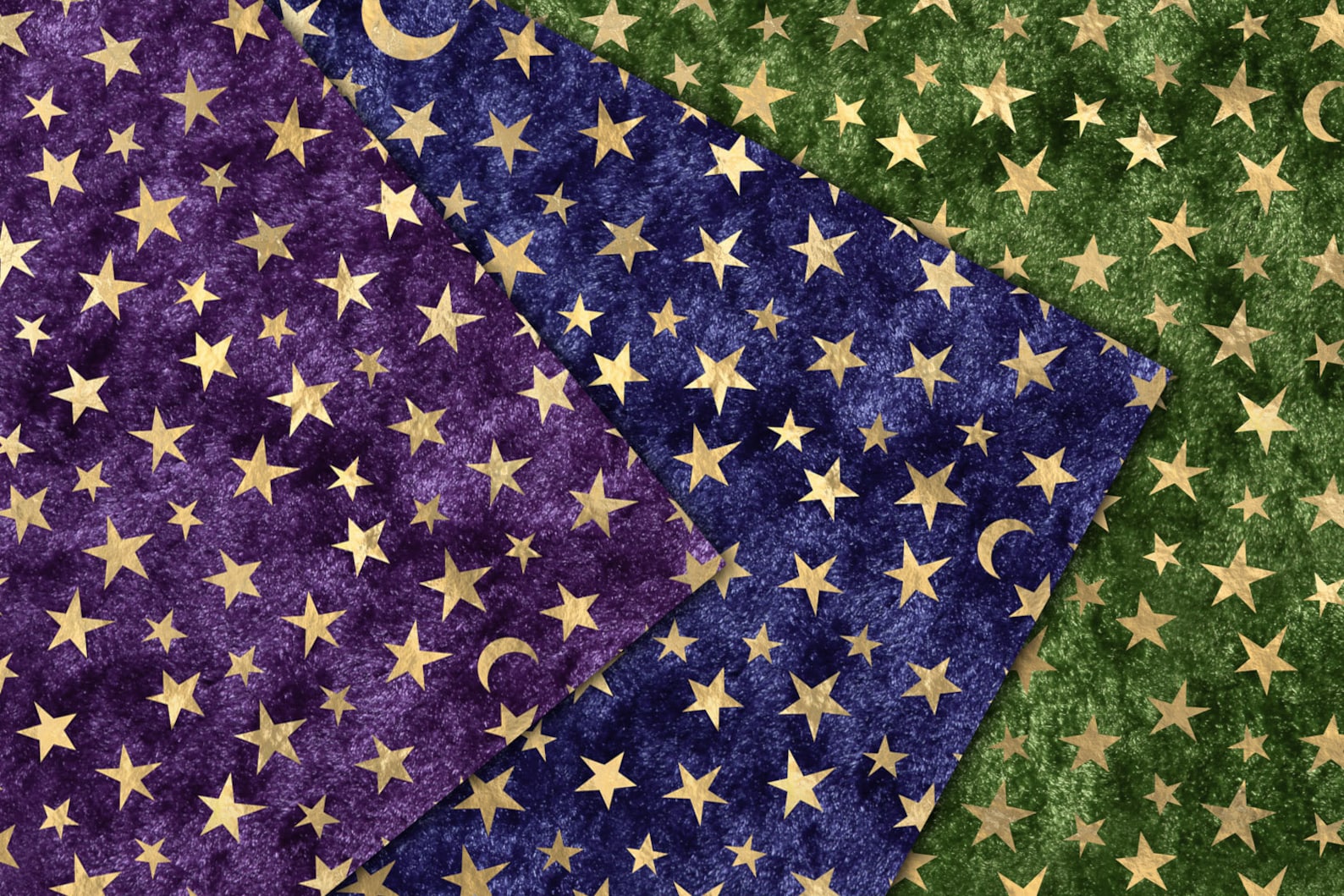 Celestial Gold Velvet Digital Paper Seamless Printable - Etsy