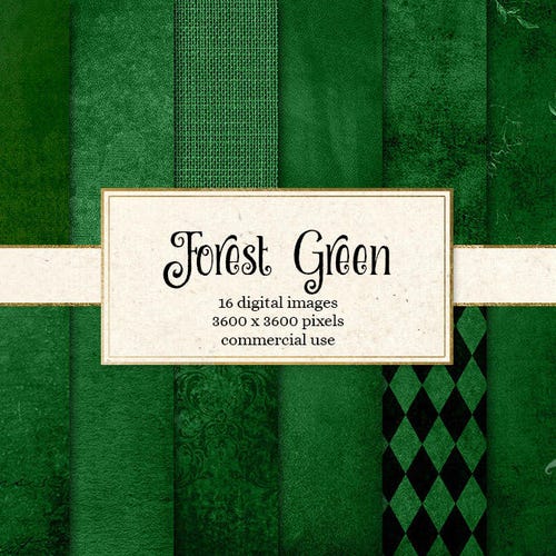 Green Textures Digital Paper Printable Scrapbook Paper - Etsy