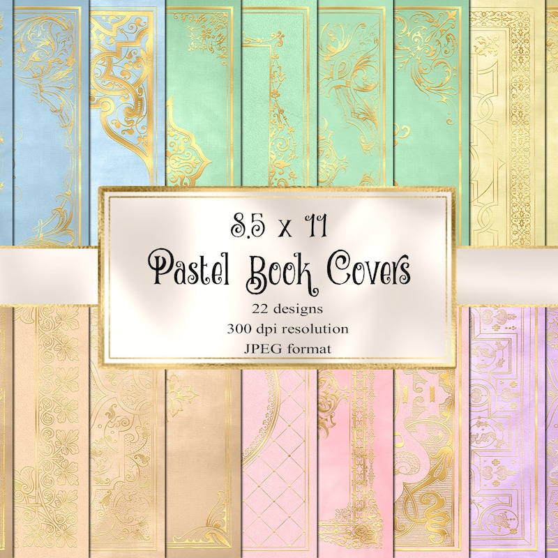 Book Cover Pastel - Etsy