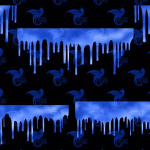 Royal Blue Glitter Drips Overlays - Glitter Drips Like Frosting With ...