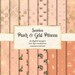 Peach and Gold Princess Digital Paper, Seamless Blush Pink Fairy ...