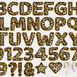 Leopard Foil Balloon Alphabet Clip Art – PNG Graphics (digital Download ...