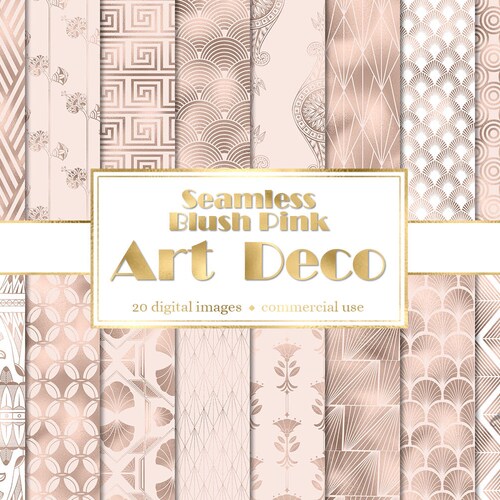 Iridescent Art Deco Digital Paper Seamless Deco Patterns With - Etsy