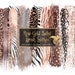 Rose Gold Safari Brush Strokes Clipart With Glitter and Foil | Etsy