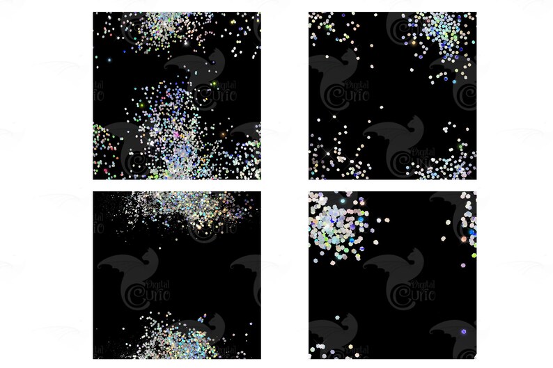 Black Holographic Glitter Digital Paper Seamless Backgrounds - Etsy