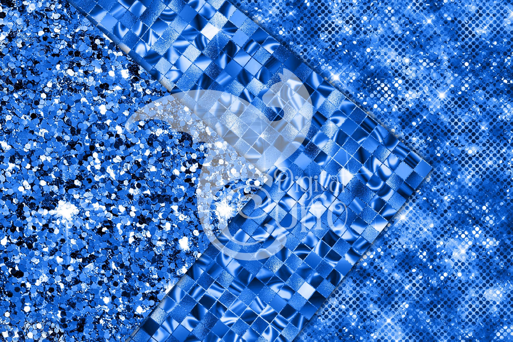 Luxury Royal Blue Digital Paper Seamless Blue Scrapbook - Etsy UK