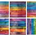 Rainbow Wood Textures Digital Paper, Seamless Rustic Wood Digital Paper ...