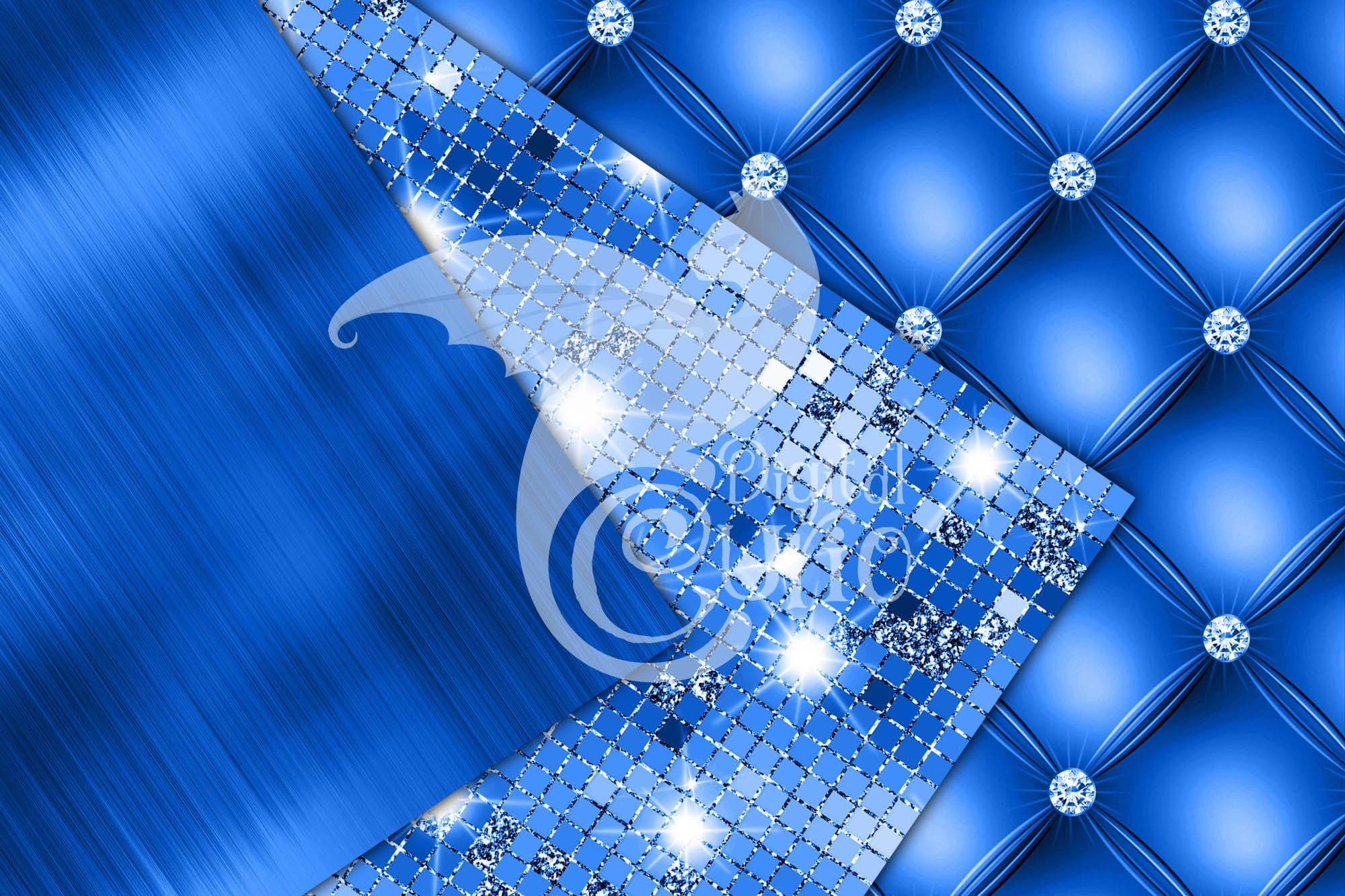 Luxury Royal Blue Digital Paper Seamless Blue Scrapbook - Etsy UK